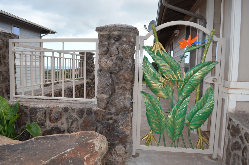 Tropical Entry Gates - Tropical - Exterior - Hawaii - by Fusion Art 808 ...