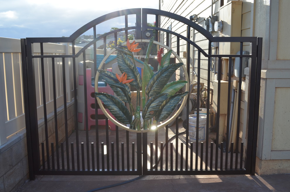Tropical Entry Gates - Tropical - Exterior - Hawaii - by Fusion Art 808 ...