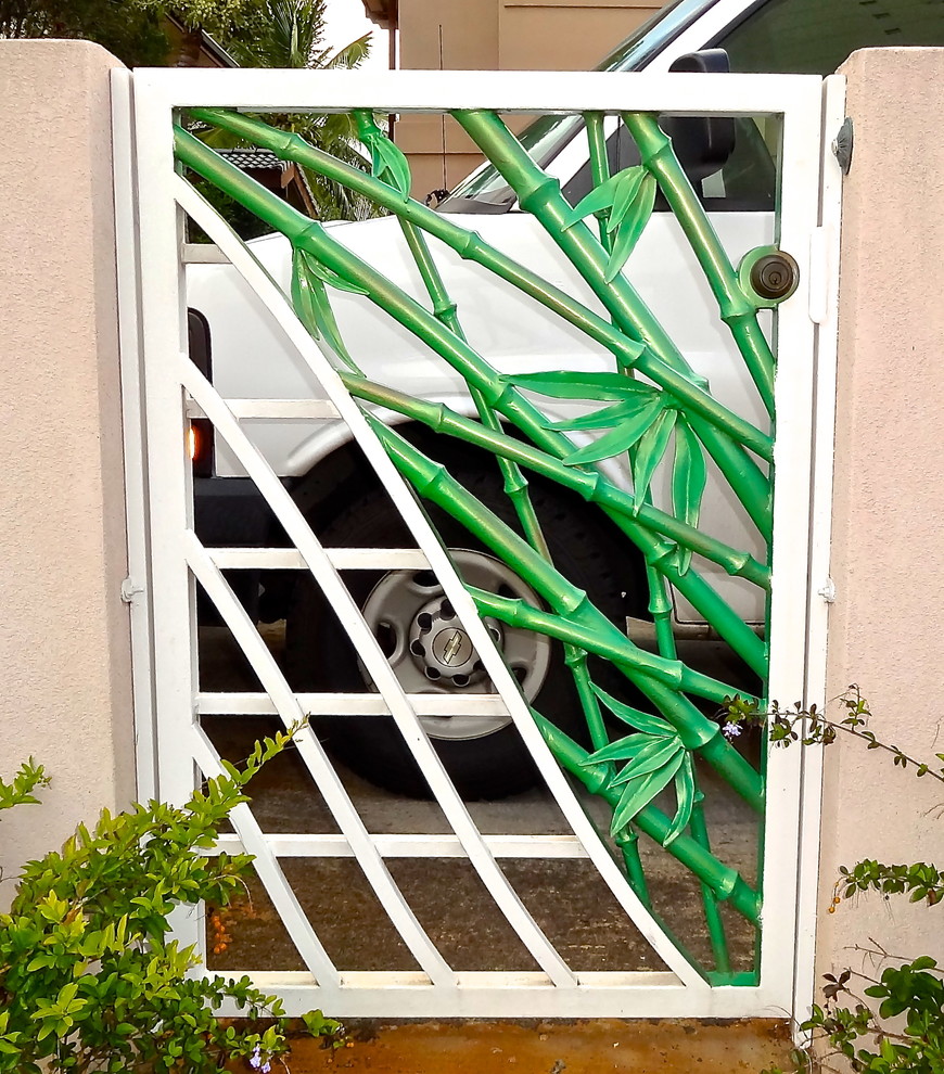 Tropical Entry Gates - Asian - Exterior - Hawaii - by Fusion Art 808 ...