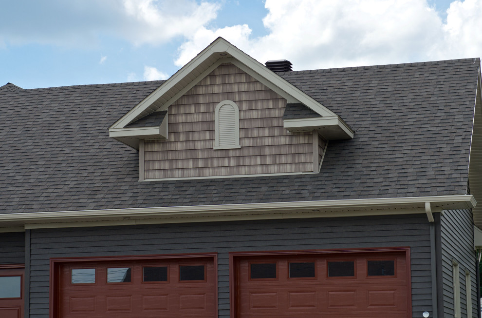 TruCedar Steel Siding: Cedar Shake, Foothill Blue Solid - Fusion ...