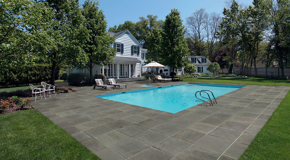 True-Blue Thermal Bluestone Outdoor Porcelain tile - Contemporary ...