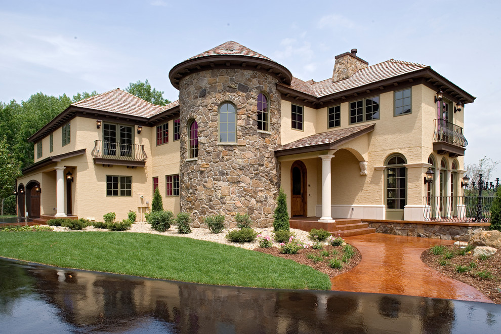 Tuscan Custom Home - Mediterranean - Exterior - Minneapolis - by Boyer ...