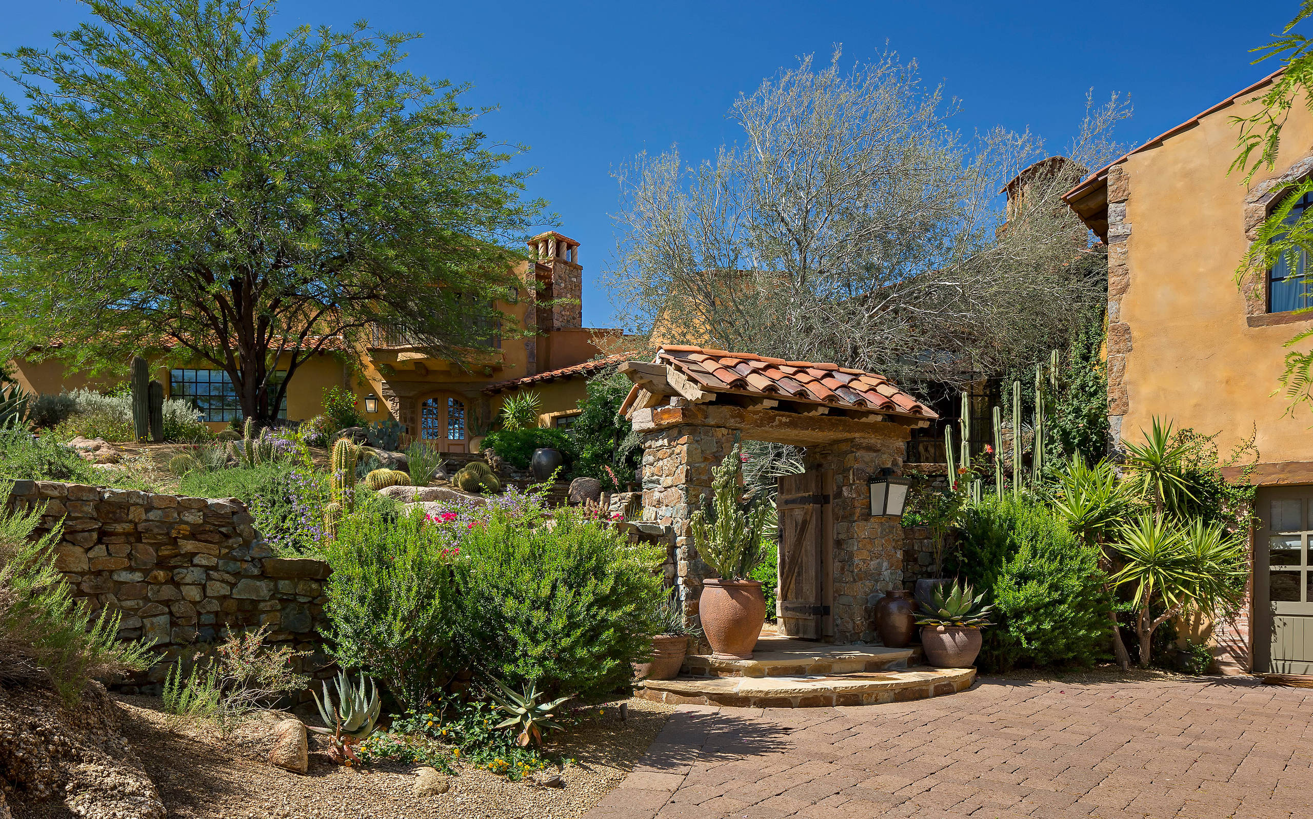 Tuscan Style Landscaping View
