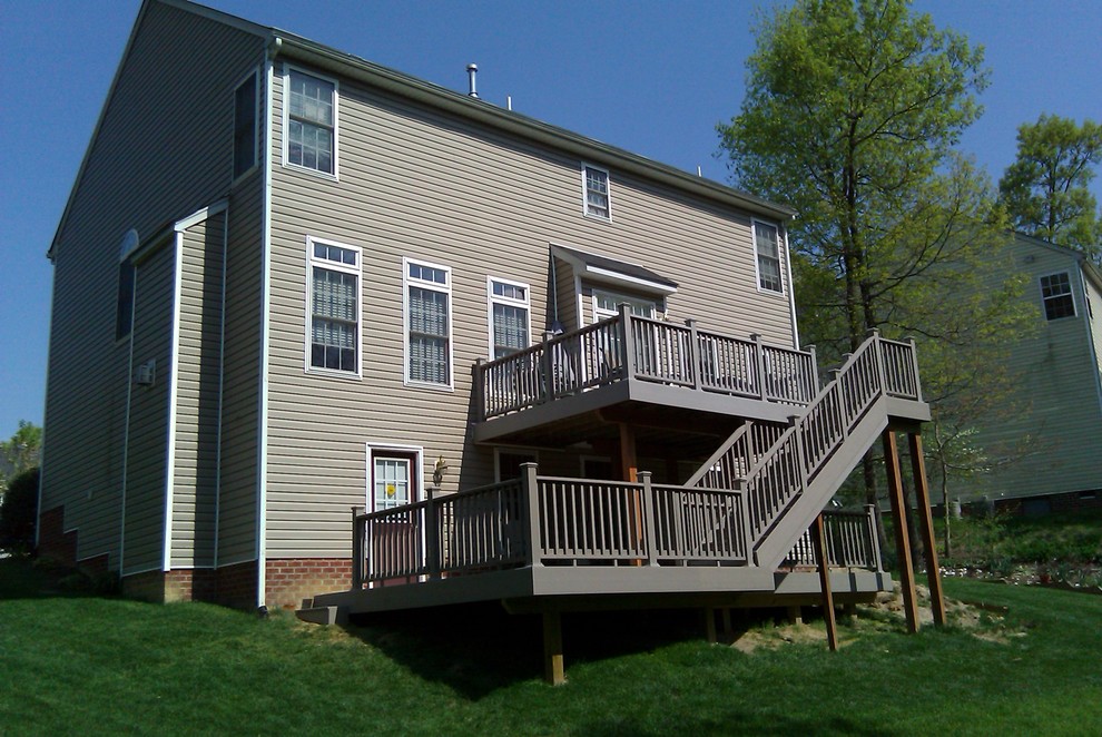 Two Level Composite Deck - Traditional - Exterior - Richmond - by User ...