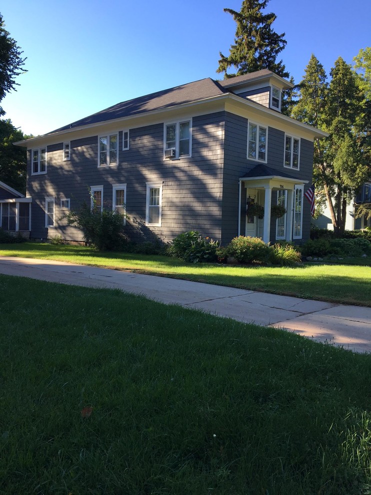 Two Story Cube Colonial - Traditional - Exterior - Other - by Studio ...