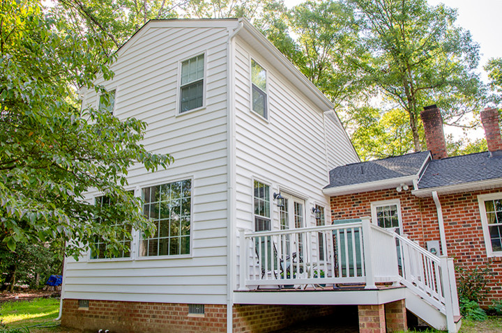 Two-Story Home Addition with a Sunroom - Transitional - Exterior ...