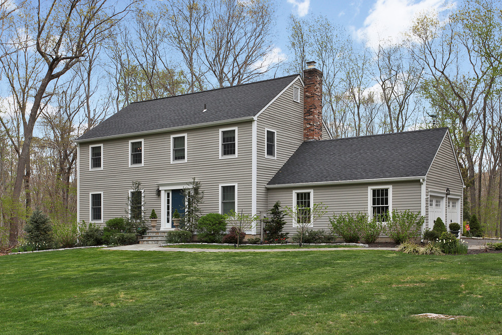 typical 1970's Colonial remodeld - Traditional - Exterior - New York ...