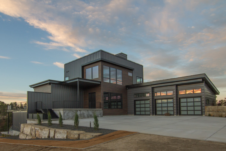 Ultra Batten Siding - Modern - Exterior - Other - by Bridger Steel, Inc ...