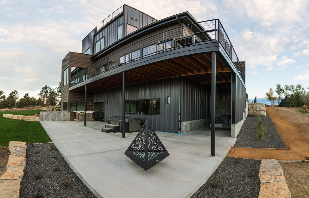 Ultra Batten Siding - Modern - Exterior - Other - by Bridger Steel, Inc ...