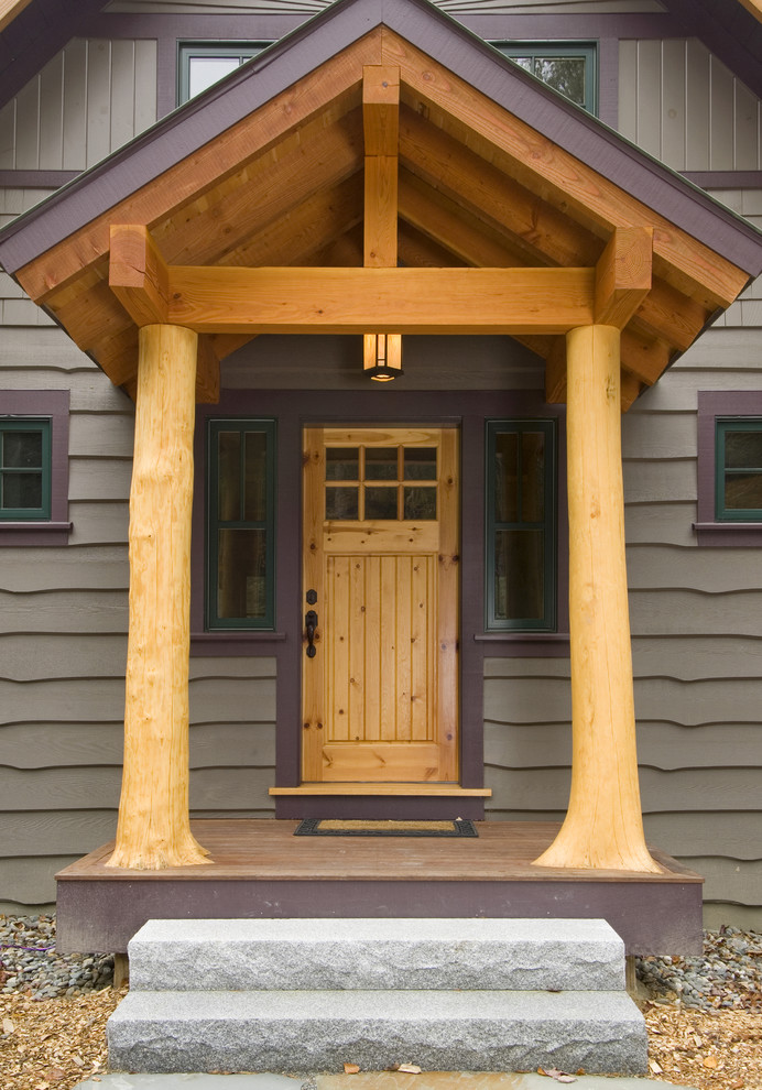 Unique Hybrid of Conventional, Timber and Log Framed Home - Rustic ...