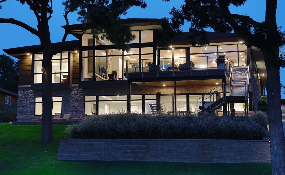 upper long lake house - Modern - Exterior - Detroit - by kevin akey ...