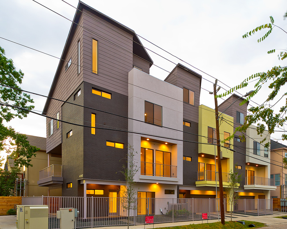 Upper West End Townhomes - Contemporary - Exterior - Houston - by Parra ...