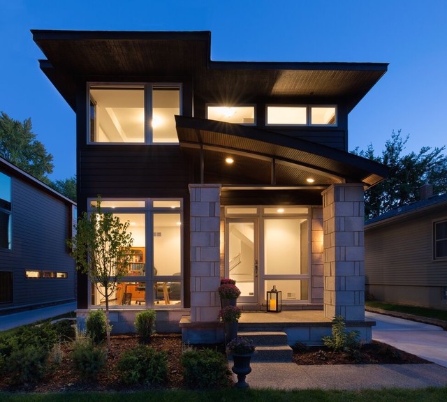 urban infill homes - Contemporary - House Exterior - Detroit - by kevin ...