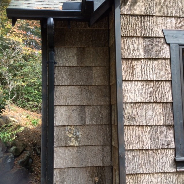 Use of bark in the exterior - Rustic - House Exterior - Atlanta - by ...