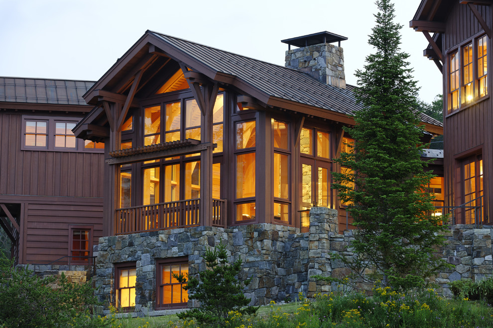 Vermont Ski Lodge - Rustic - Exterior - Boston - by Stefura Associates ...
