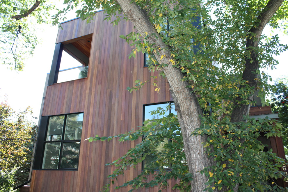 Vertical Red Balau Batu Siding - Modern - Exterior - Calgary - by Kayu ...
