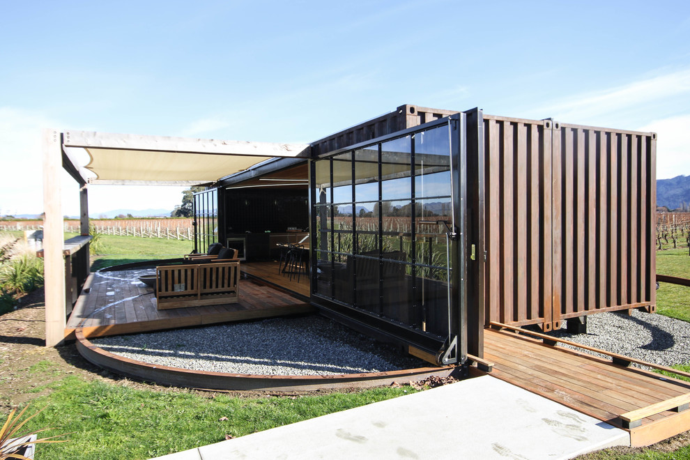 Vineyard Container Din Pavilion - Industrial - Exterior - Auckland - by ...