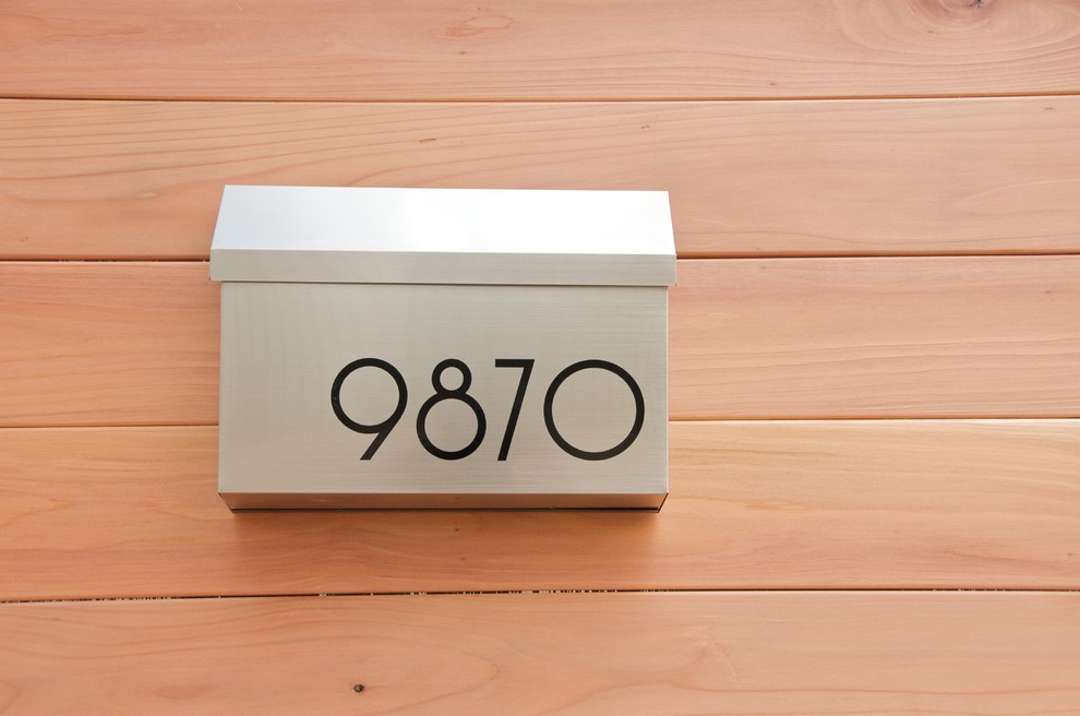 vinyl mailbox numbers and curb stencil - Modern - Exterior - Phoenix ...