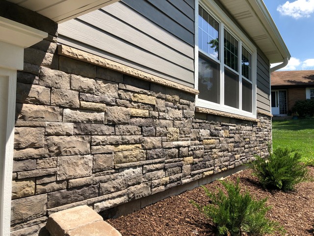 vinyl siding and stone - House Exterior - Chicago - by Pro Home 1 ...