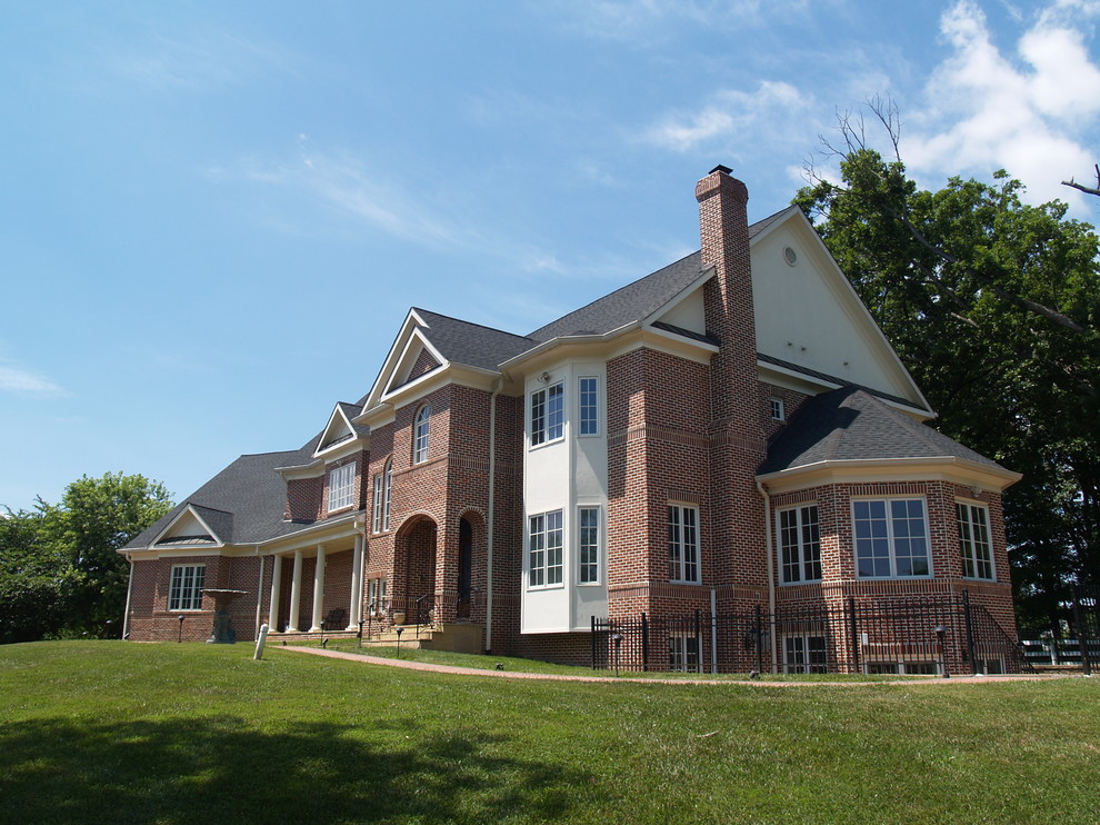 Virginia Custom Home- Great Falls - Traditional - Exterior - DC Metro ...
