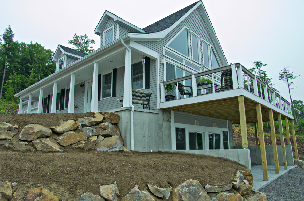 Walkout basement Adds Living Space - Contemporary - House Exterior - Boston - by Eco-Neered by ...