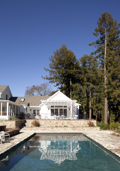 Walnut Hill Ranch - Family Rear Facade - Clásico - Fachada - San ...