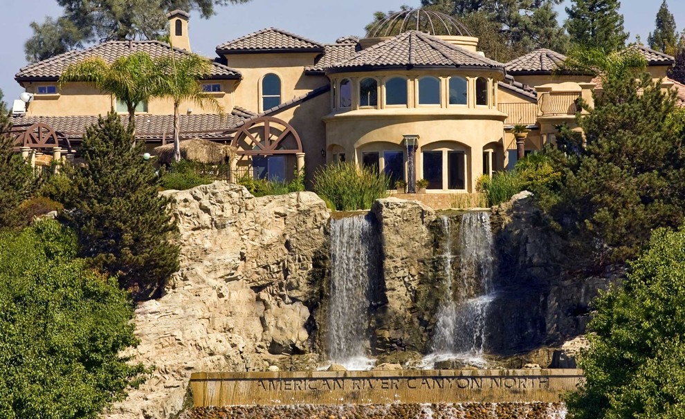 Waterfall House - Mediterranean - House Exterior - Sacramento - by ...