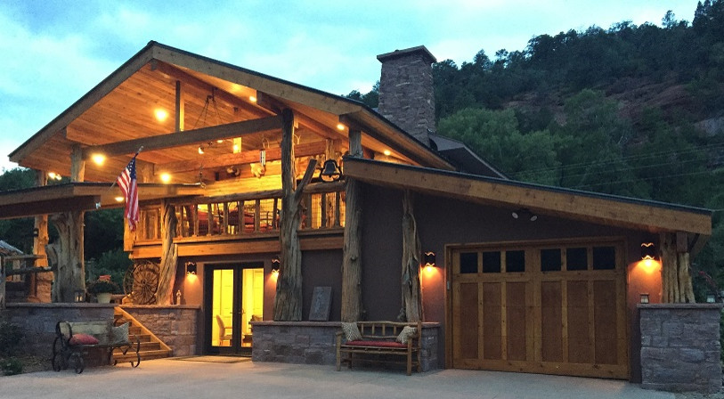 Waterfall Ranch Remodel - Rustic - Exterior - Albuquerque - by Steve ...