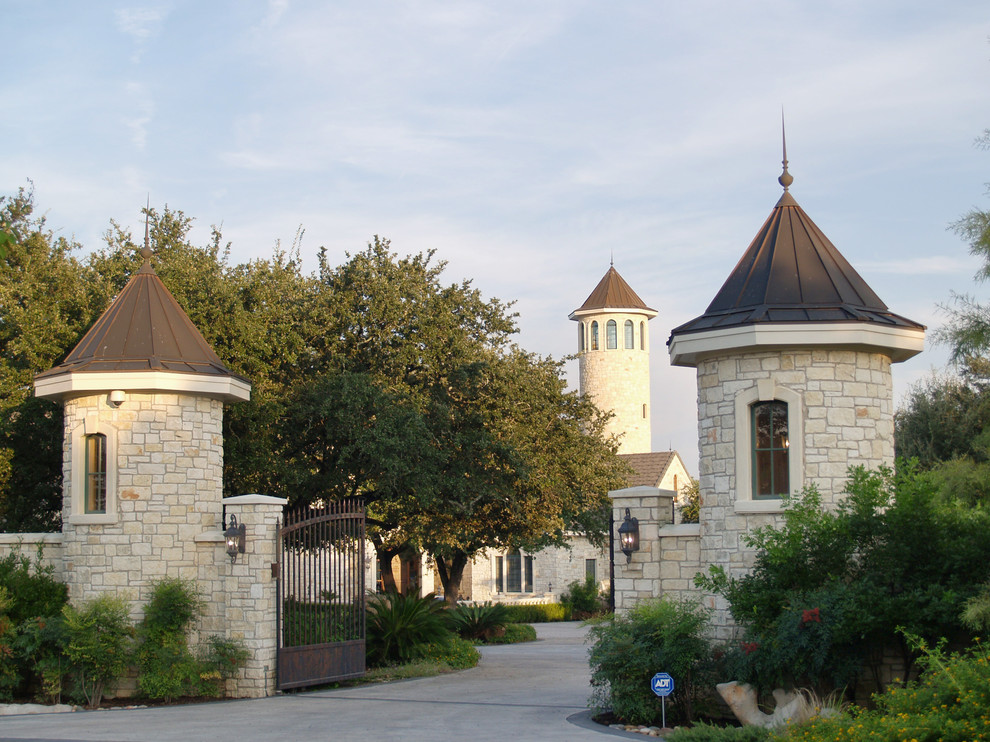 Waterfront "Castle" on Lake Travis - Mediterranean - Exterior - Austin ...