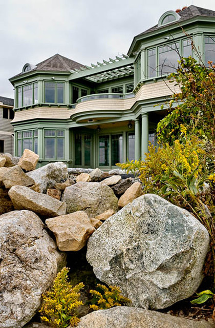 Waterfront Home with Atlantic Ocean Views - Traditional - Exterior ...