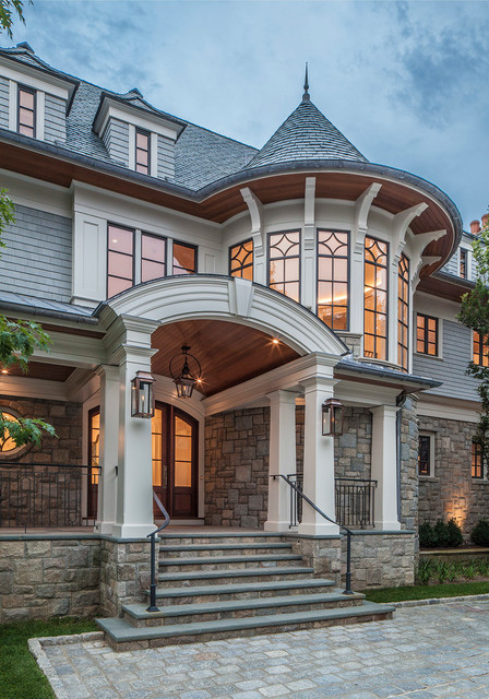 Waterfront Renovation, Greenwich, CT - Transitional - Exterior - New ...