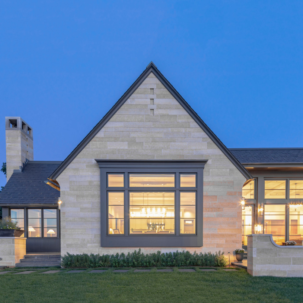 Waterfront Stone and Glass - Contemporary - Exterior - Minneapolis - by ...