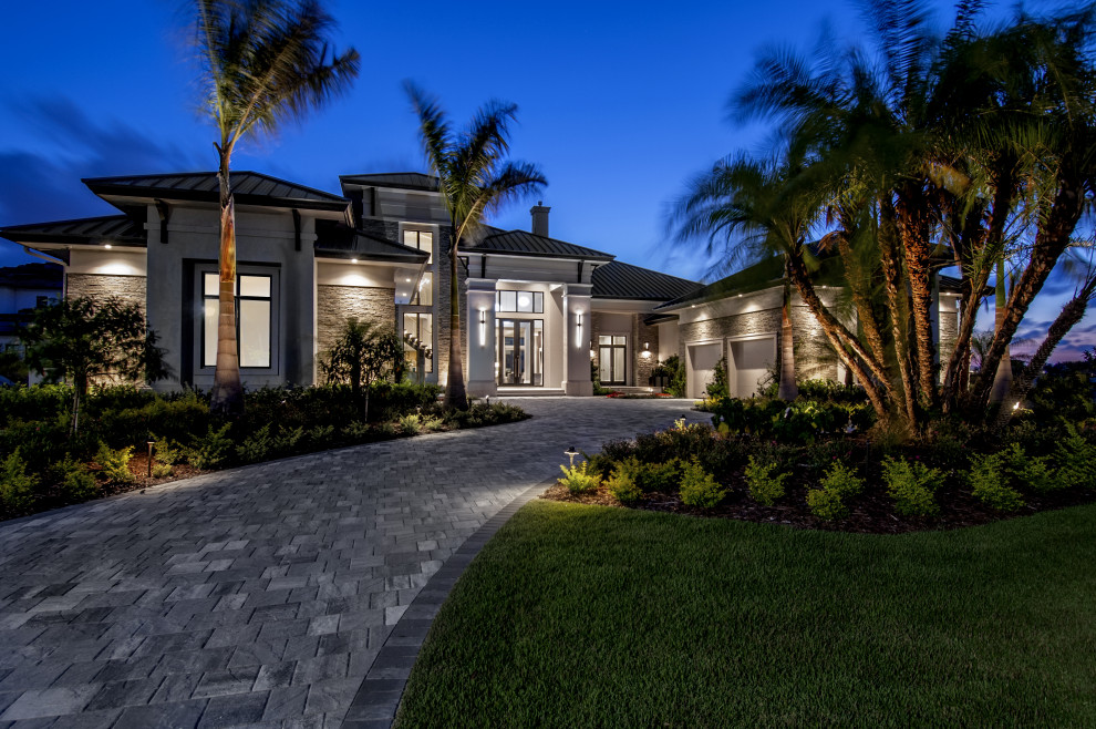 Waters Edge Front Exterior - Contemporary - Exterior - Miami - by Sater ...