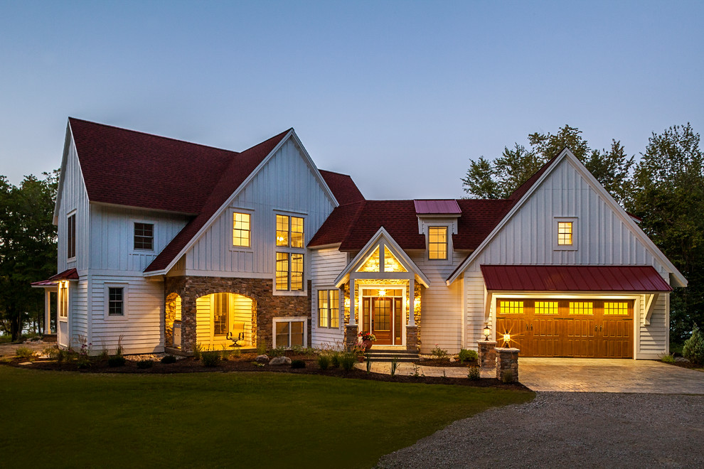 Waterside - Lakefront Farmhouse - Farmhouse - Exterior - Other - by ...