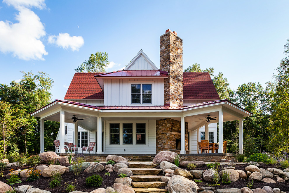 Waterside - Lakefront Farmhouse - Farmhouse - Exterior - Other - by ...