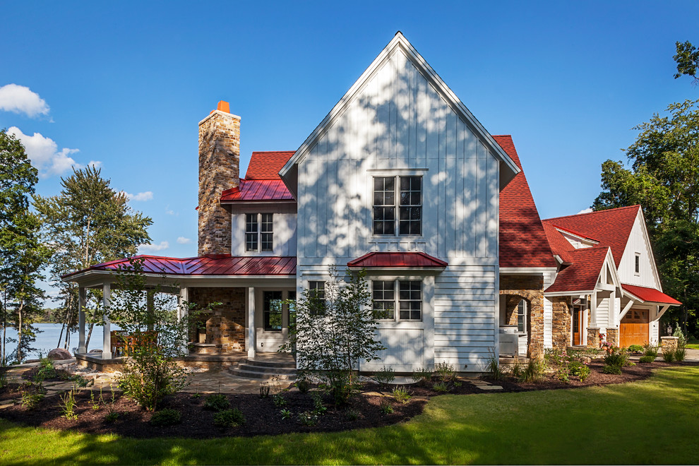 Waterside - Lakefront Farmhouse - Farmhouse - Exterior - Other - by ...