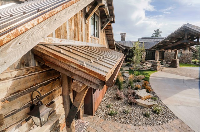 Weathering Steel Standing Seam Roof & Siding - Rustic - Exterior ...