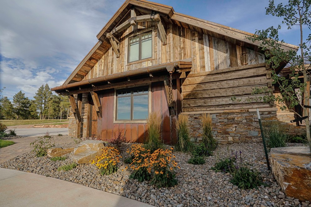 Weathering Steel Standing Seam Roof & Siding - Rustic - Exterior ...
