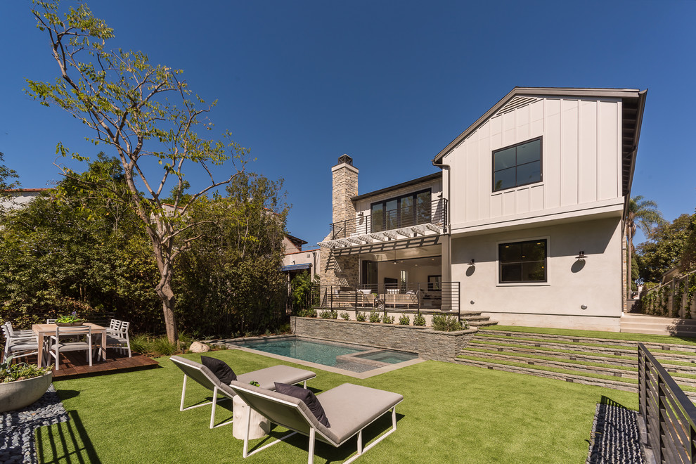 Wellesley - Contemporary Farm House - Transitional - Exterior - Los ...