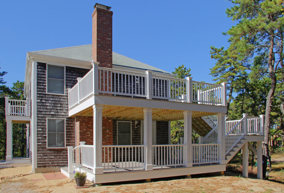 Wellfleet Two-Story Deck - Traditional - Exterior - Boston - by HSO ...