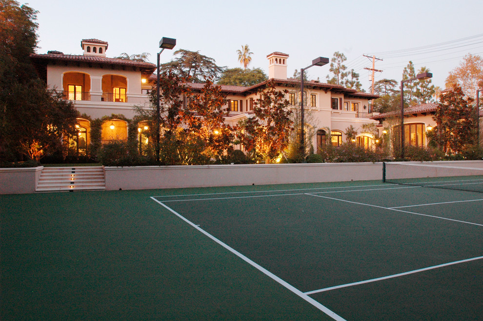 West Los Angeles Mansion (Traditional-Style) - Mediterranean - Exterior ...