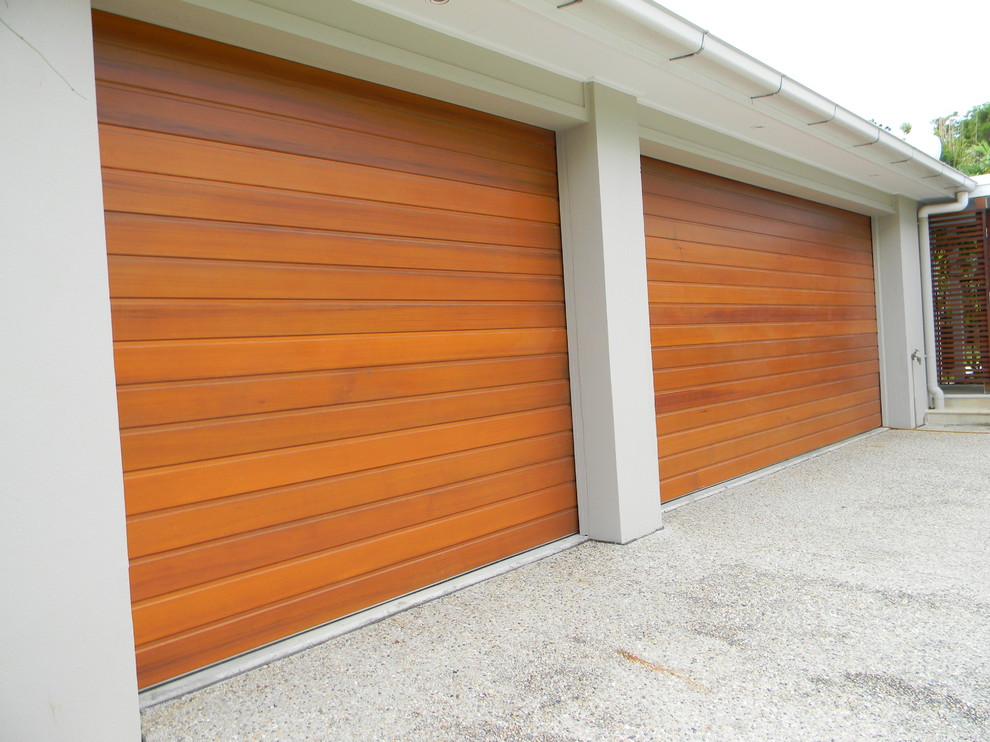Western Red Cedar - Garage - Brisbane - by Best Doors Australia | Houzz