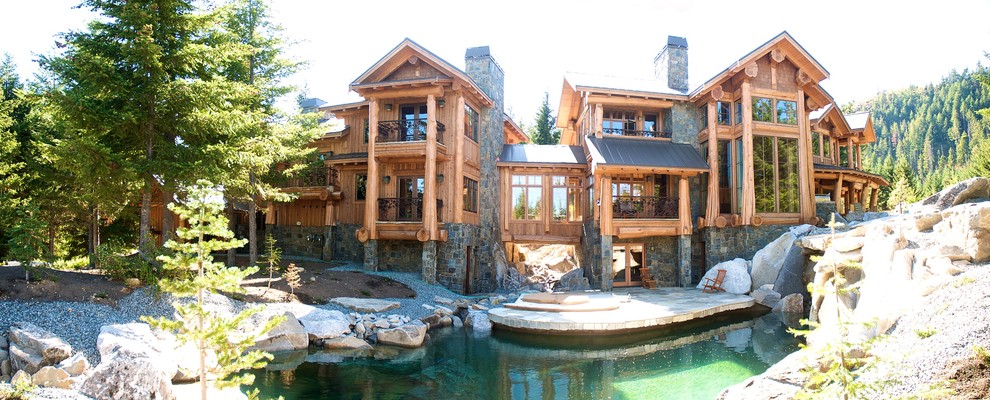 Western Red Cedar Log Homes - Rustic - Exterior - Vancouver - by Dakota ...