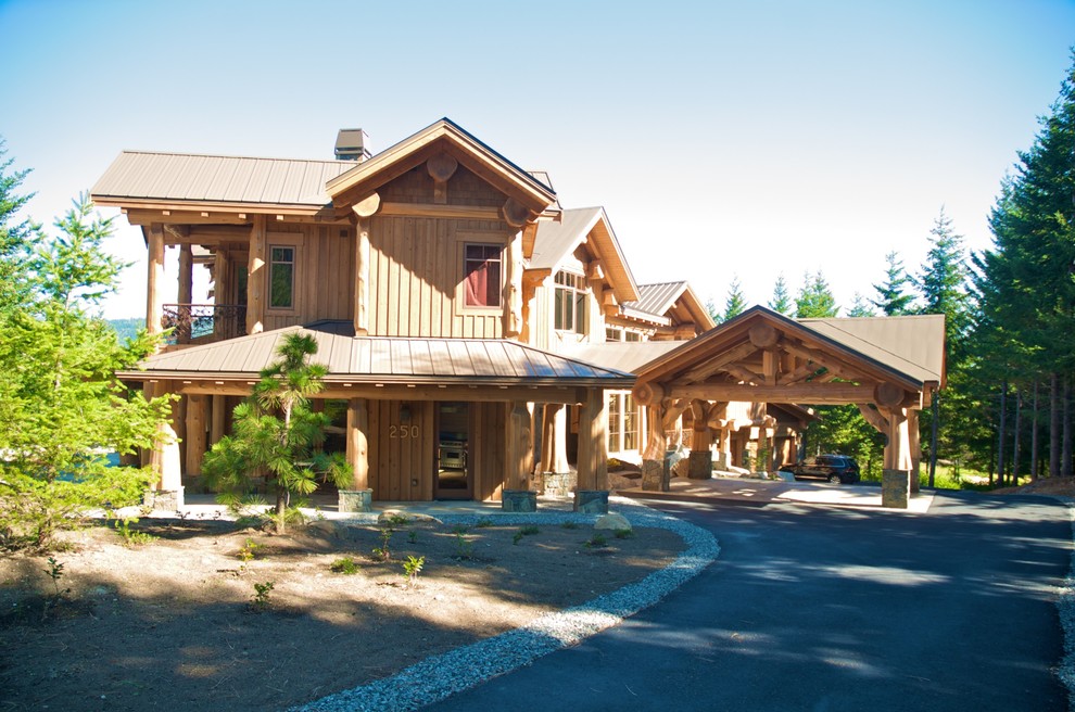 Western Red Cedar Log Homes - Rustic - Exterior - Vancouver - by Dakota ...
