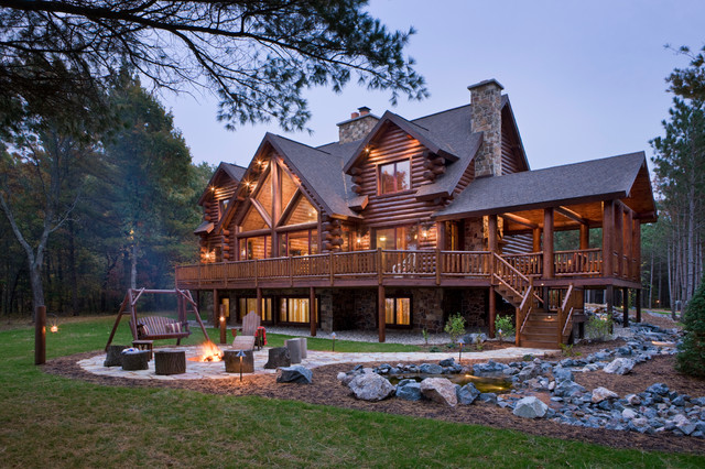 Westwind Shores - Rustic - Exterior - Other - by Tomahawk Log & Country ...