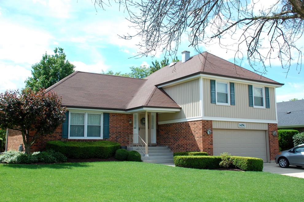Hardie Board And Batten Siding Split Level