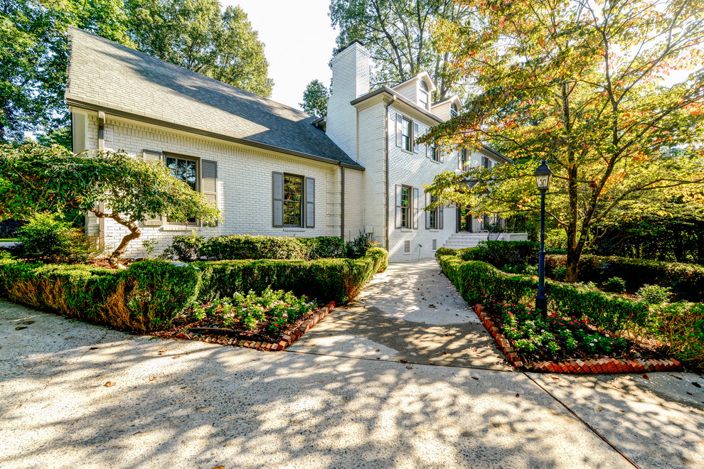 White Brick Wonder - Transitional - Exterior - Atlanta - by Chambless ...