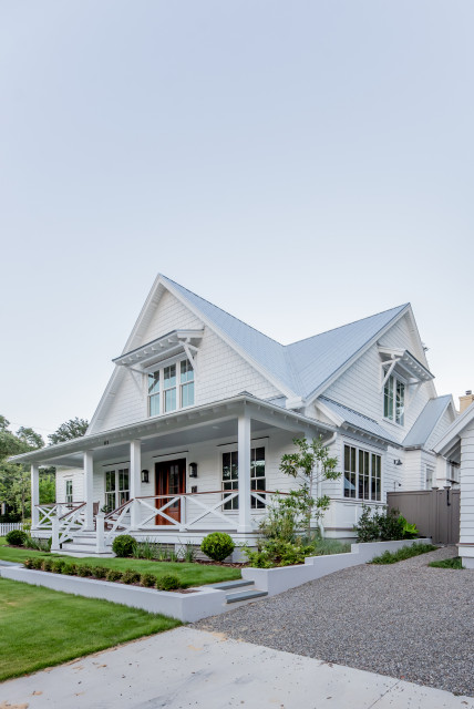 Modern Farmhouse Shingles Style Trellis House Plan|Modern Farmhouse