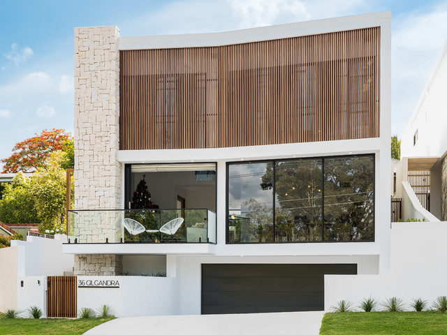 White Stone - - Modern - House Exterior - Brisbane | Houzz UK