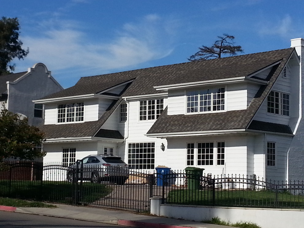 White Traditional Style Exterior - Traditional - Exterior - Los Angeles ...